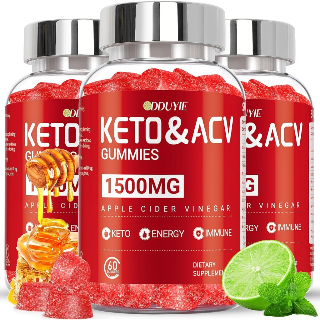 (3 Packs) Gummies Apple Cider Vinegar | Keto ACV Gummies to Support ...