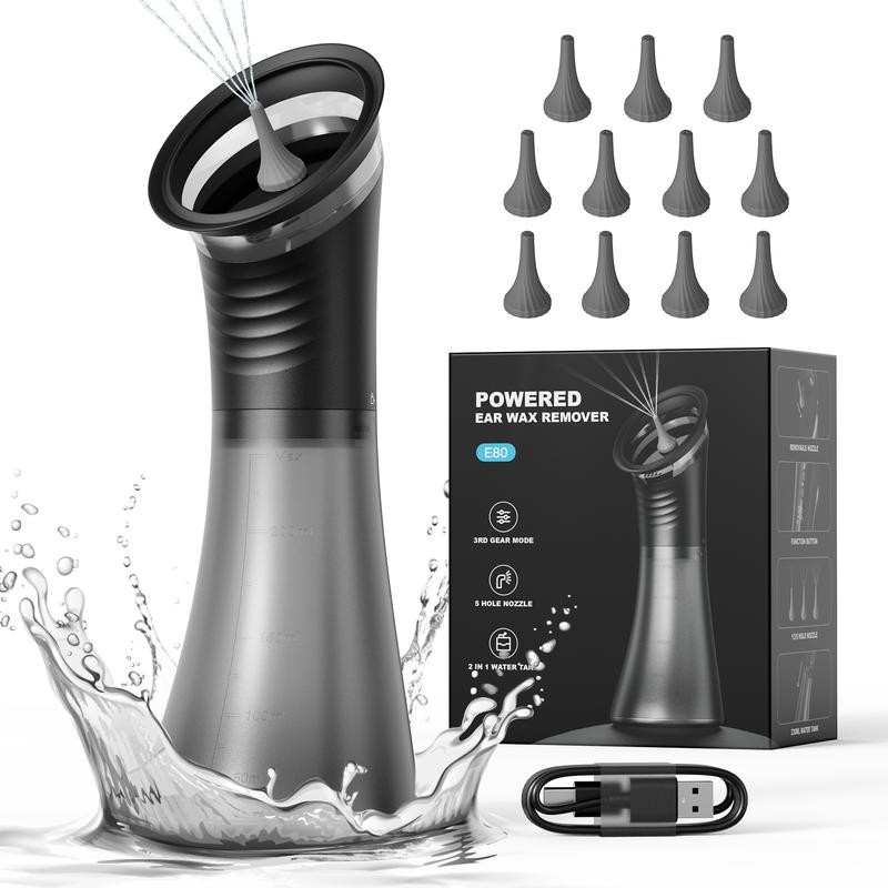 E80 Upgraded 2-in-1 Ear Wax Removal Kit with Built-in Waste Tank ...