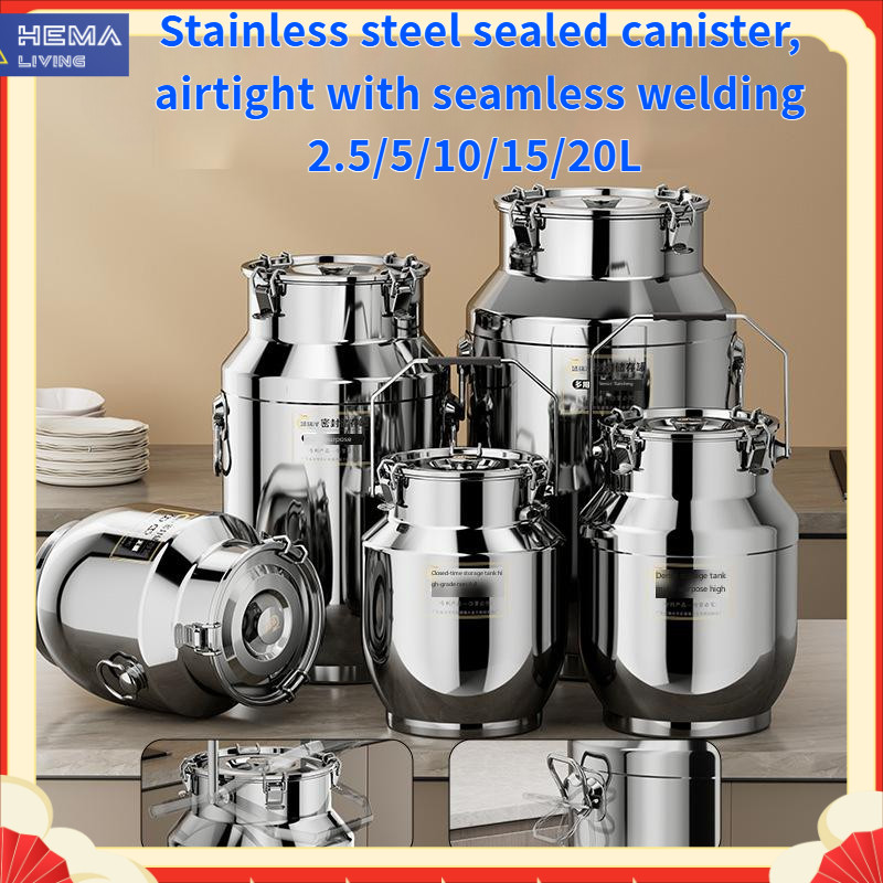 Extra Thick Stainless Steel Sealed Barrel Storage Transport Barrel ...