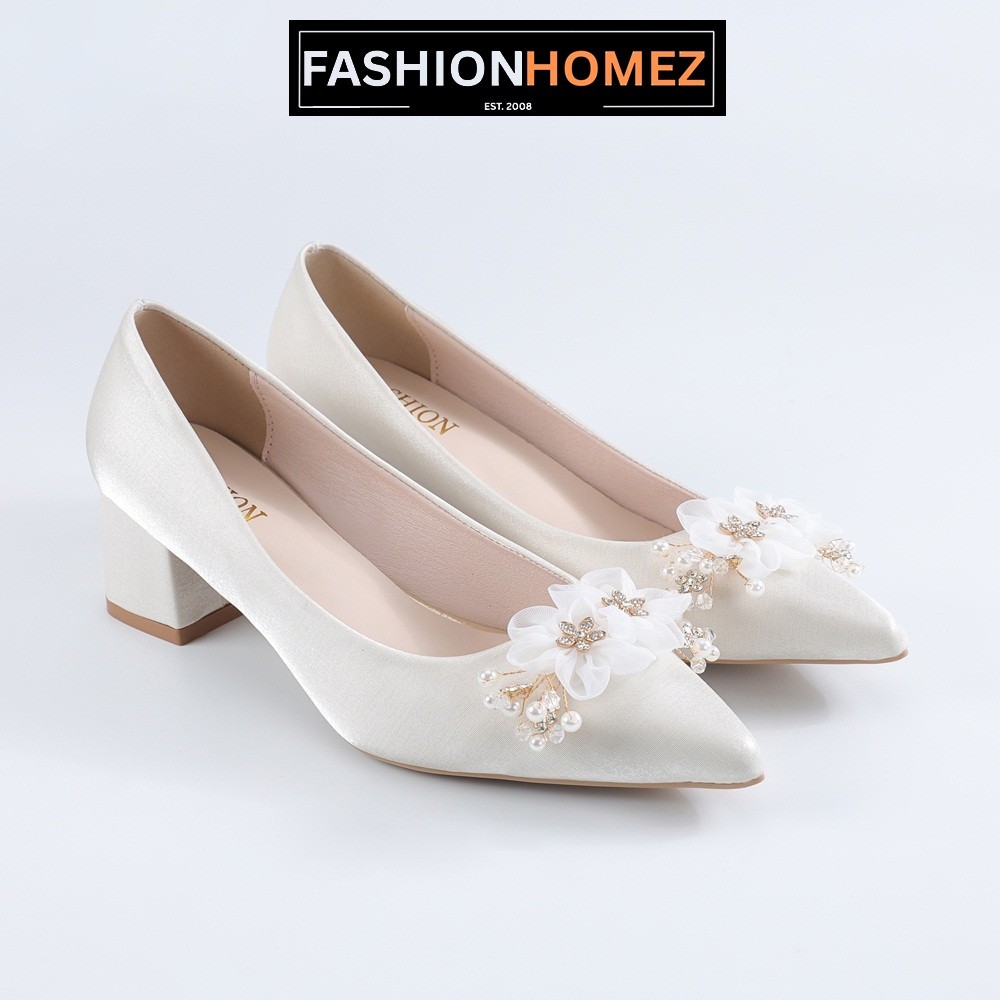 Fashionhomez 8330-B /-Kasut Nikah/Kasut Kahwin Nelia Flower Wedding ...