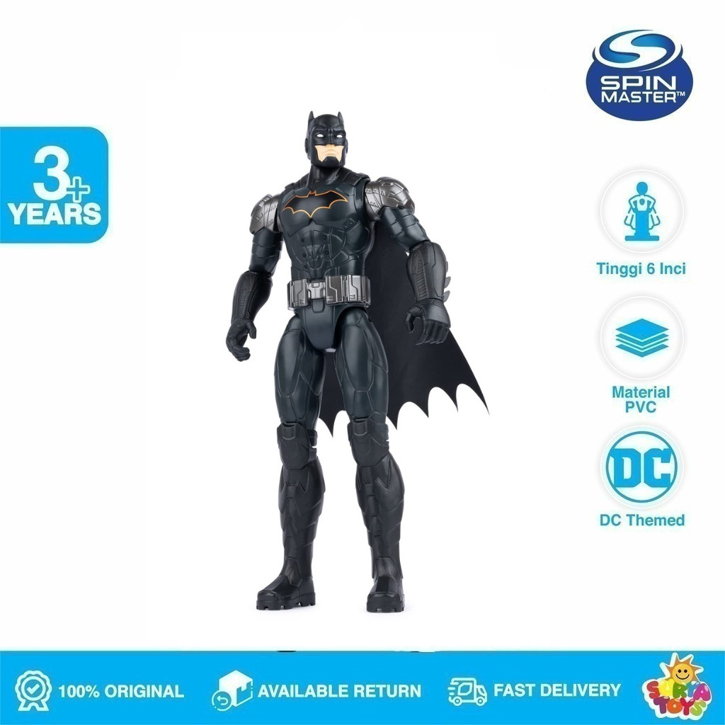 Spin Master DC Batman Action Figure Black Dark Grey | Shopee Malaysia