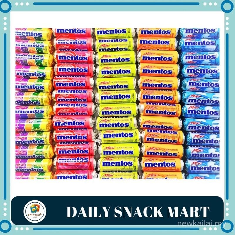 MINI MENTOS Roll Assorted Chewy Candy Sweets Mint/Strawberry/Orange ...