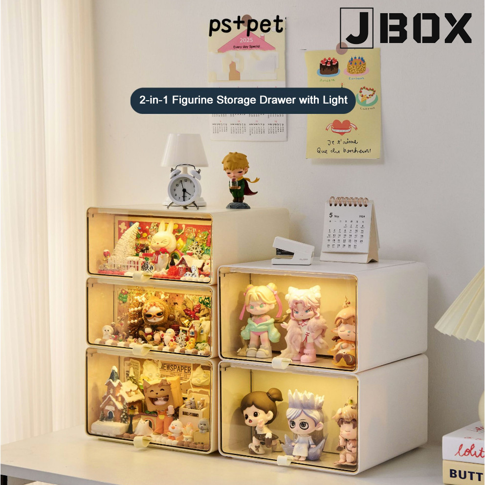 2-in1 Popmart Drawer with Light / Figurine Display / Pull-out Drawer ...