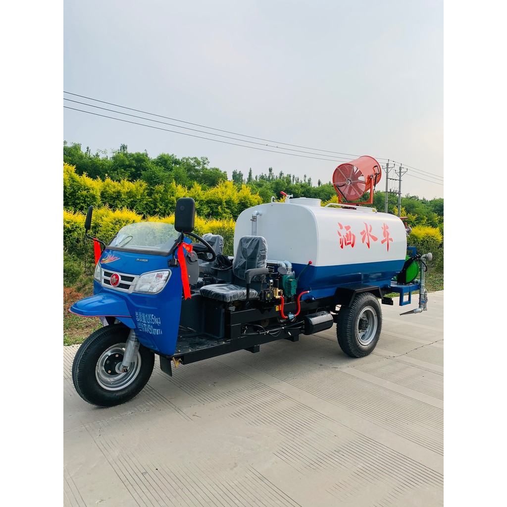 Trak Penyembur Air Tiga Roda Diesel Wuzheng untuk Kejuruteraan Tapak ...