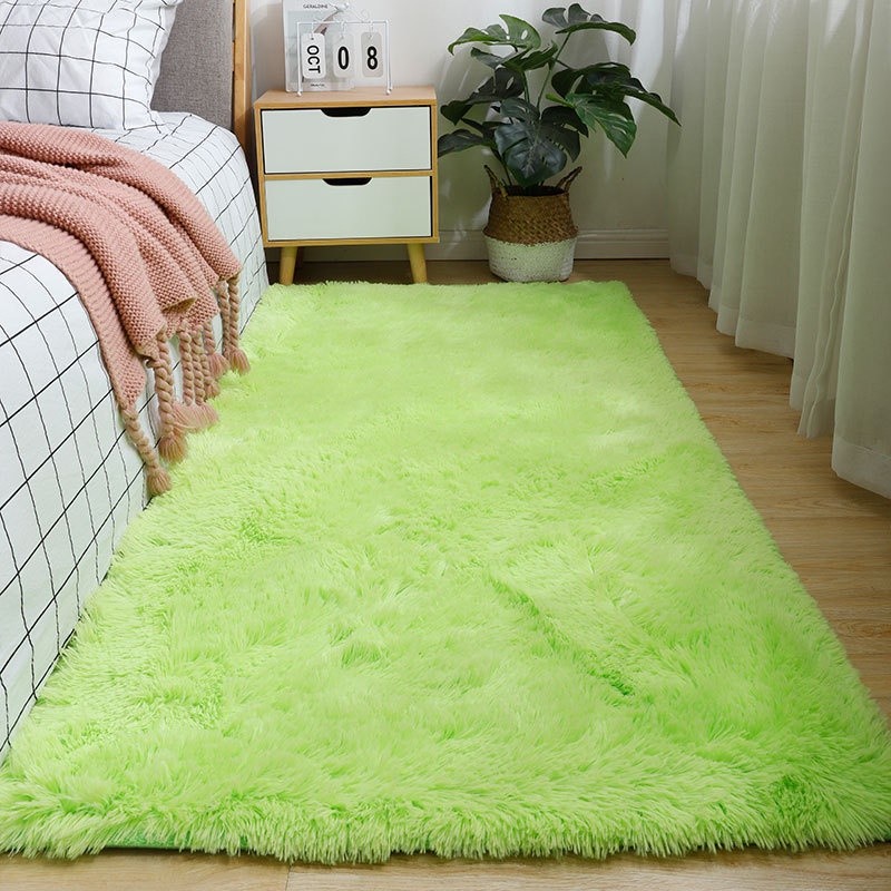 Home Living Room Bedroom Decors Fur Furry Carpets Floor Doormat Room ...