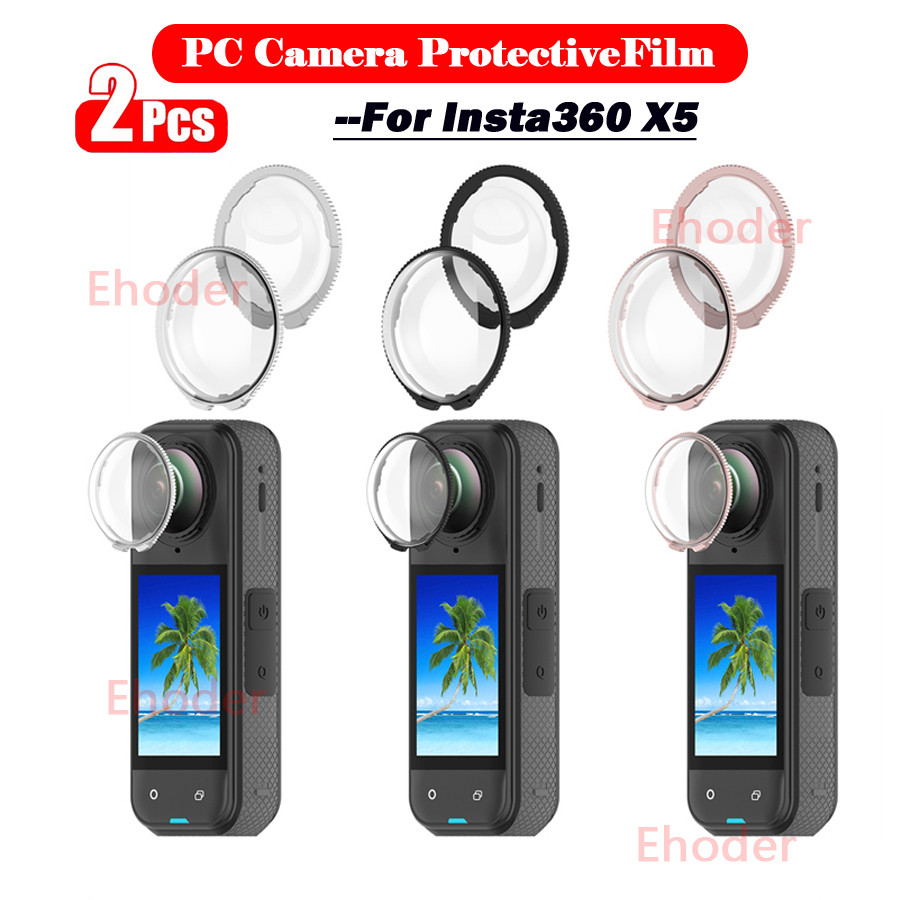 2PCS Camera Lens Film For Insta360 X5 X4 PC Lens Guard Cover Protector ...