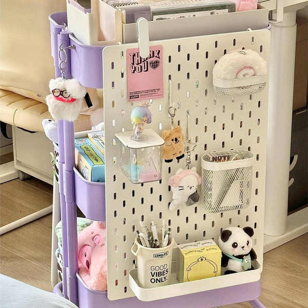 clothes storage storage cabinet Troli kecil, papan lubang, ruang tamu ...