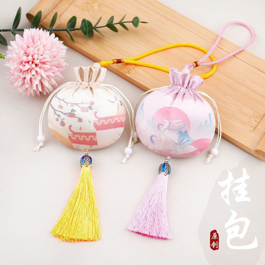 Chinese Style Sachet Printed Zen Traditional Aromatherapy Bag Small ...