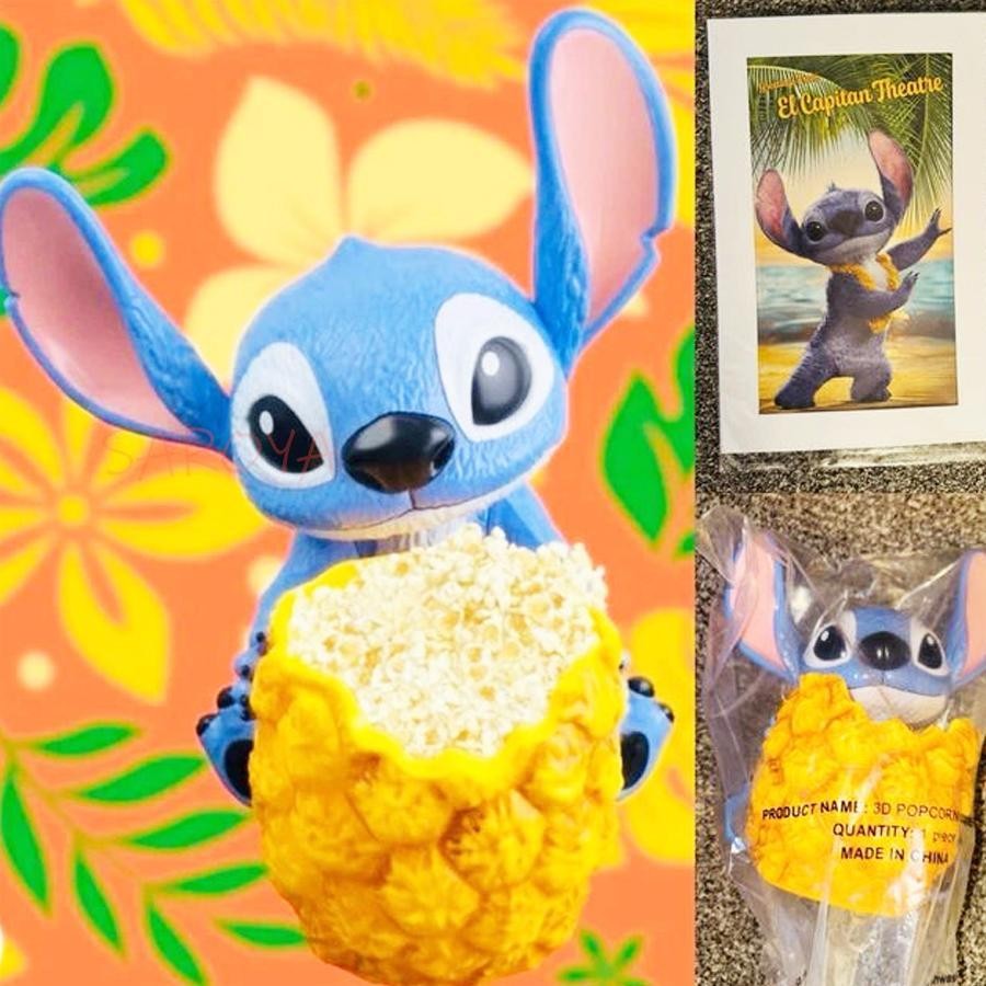 Lilo & Stitch 2025 Film Stitch Popcorn Bucket Stitch Pineapple Popcorn ...