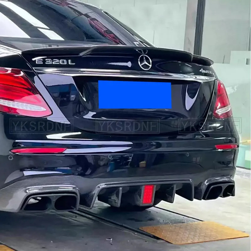 For Mercedes W213 Spoiler E Class 4-Door Sedan E200 E220 E250 E300 2020-2022 W214 Carbon Fiber ...