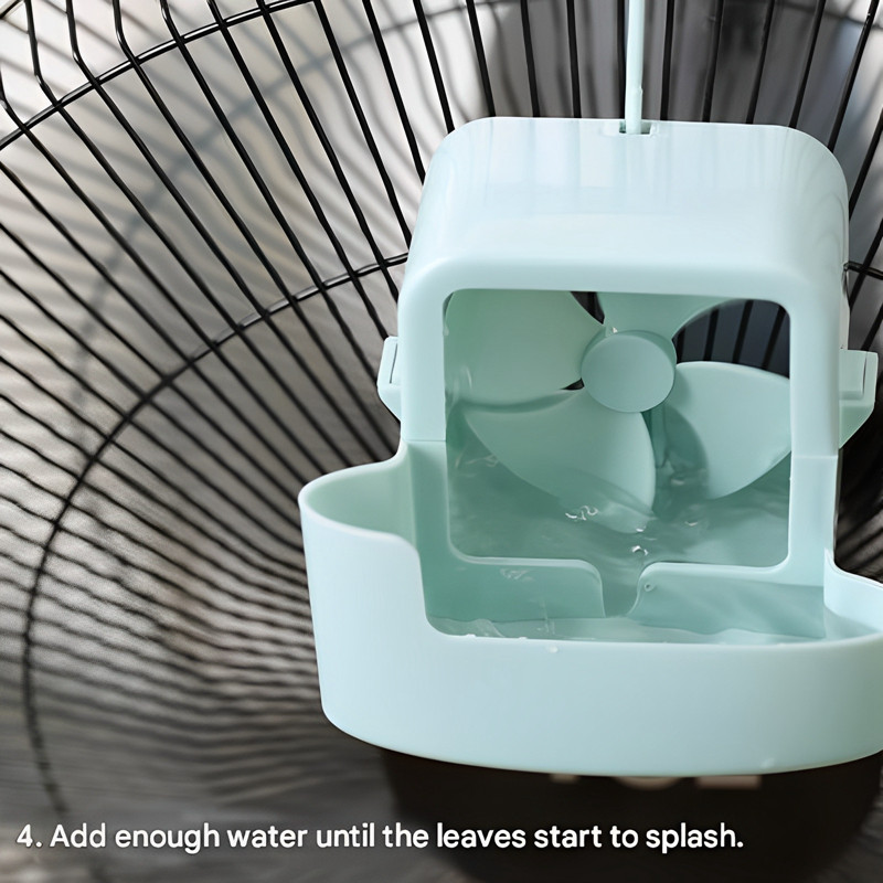 Portable Clip-On Fan Cooler Electric Fan Cooling Storage Box Ice ...