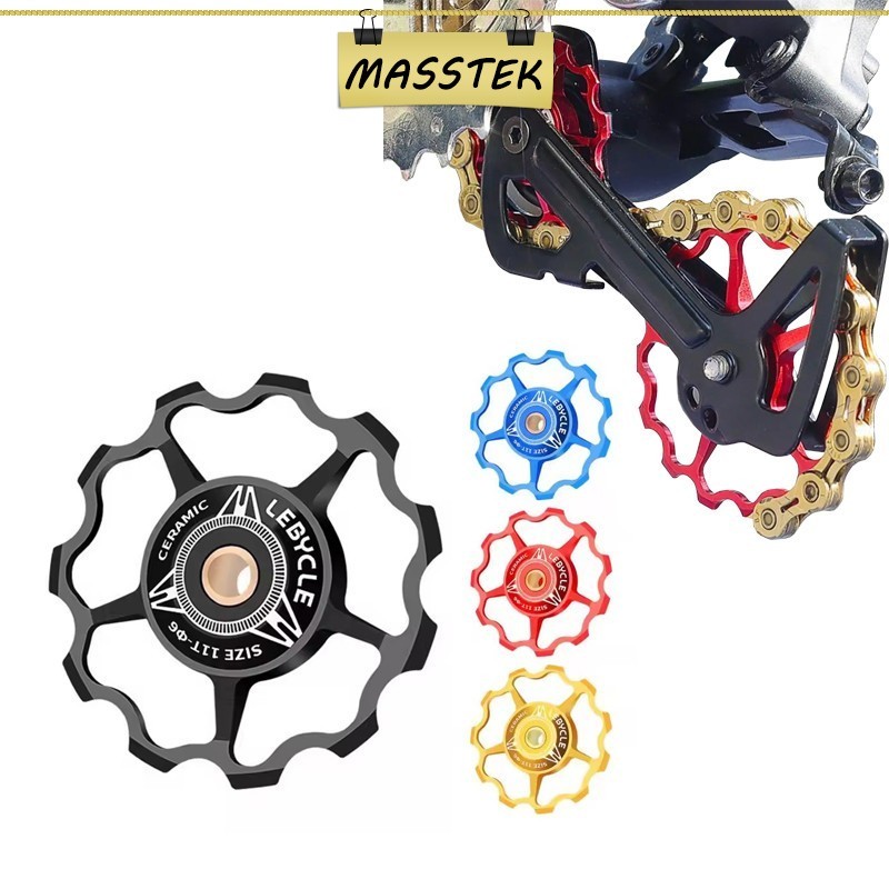 MASSTEK 11T Ceramic Bearing Pulley Bicycle Rear Derailleur Jockey Wheel ...