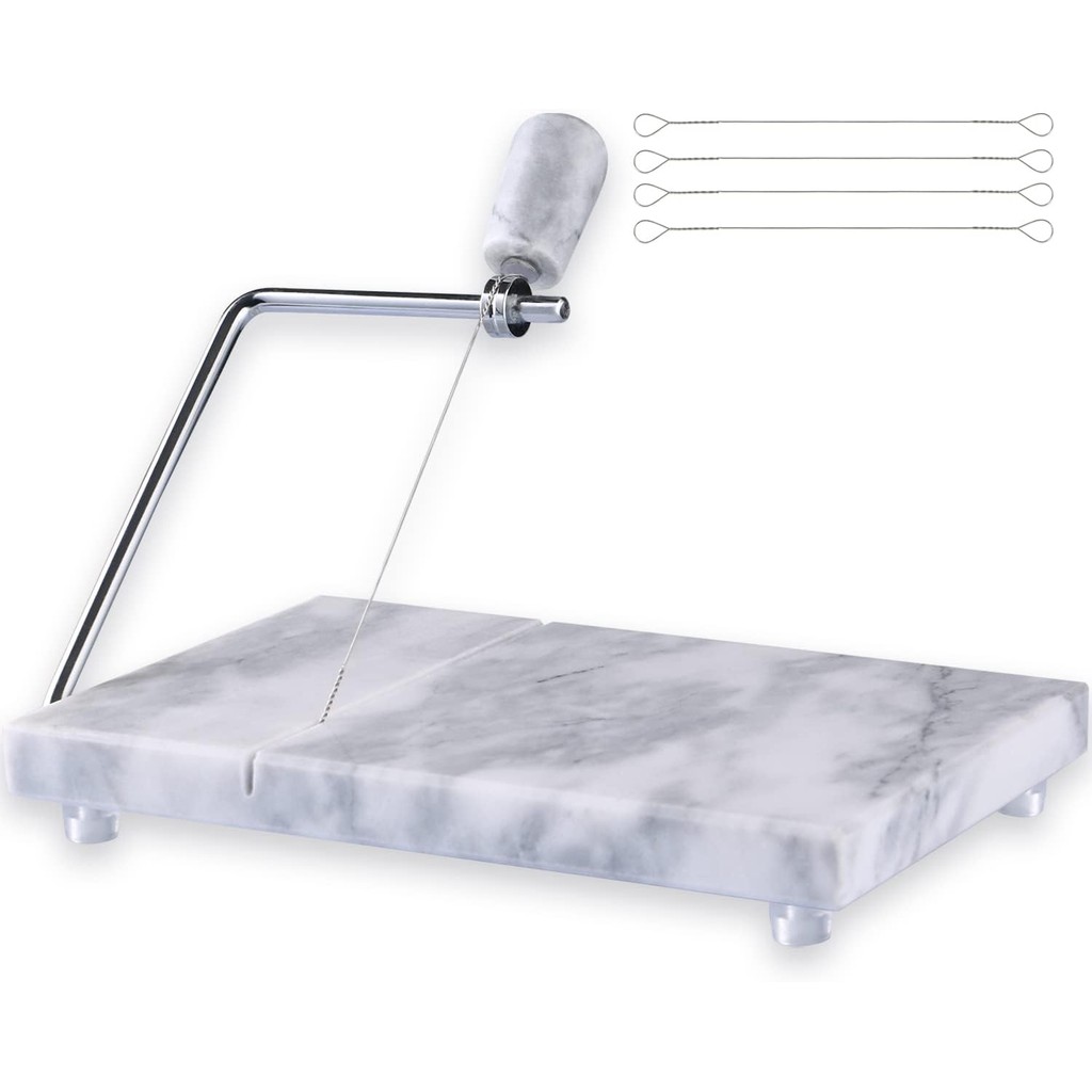 Cheese Slicer, Cheese Cutter Heavy Duty 5" x 8", Polished Marble Cheese ...