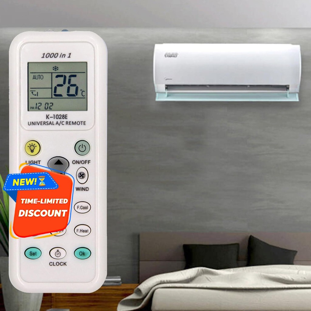 Universal Air Conditioner Remote Control LCD 1000-in-1 for Mitsubishi ...