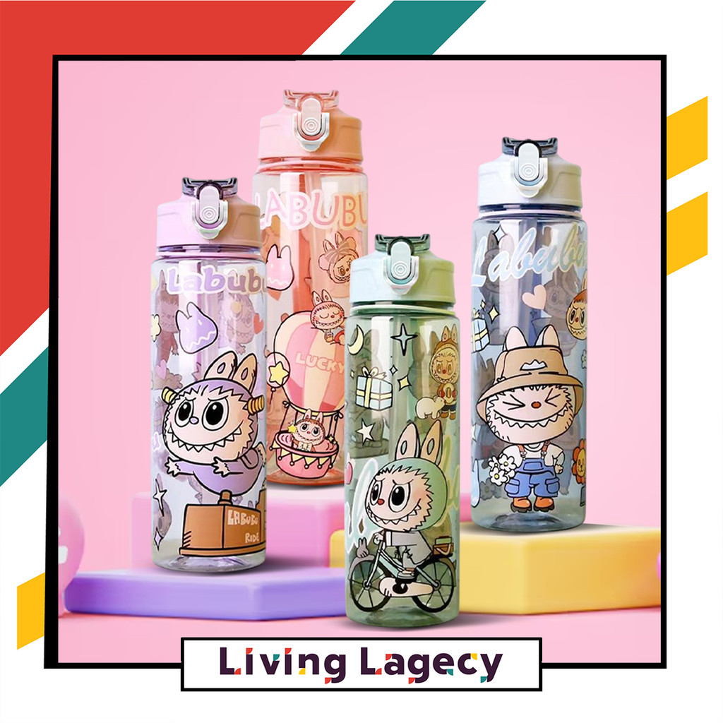 LIVING LAGECY Labubu Boba Cup 750ml Untuk Pelajar Mudah Bawa Tahan ...