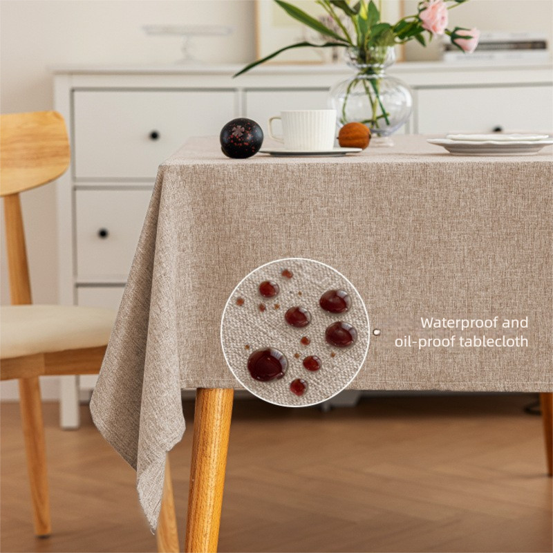 Waterproof Table cloth Dust-Proof Alas Meja Plain Colo rAnti-scratch ...