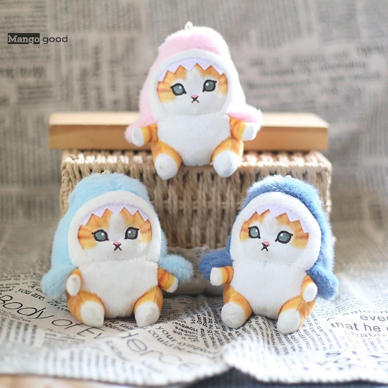 Mangogood 12 CM Kawaii Shark Cat Plush Soft Plush Stuffed Animal Shark ...