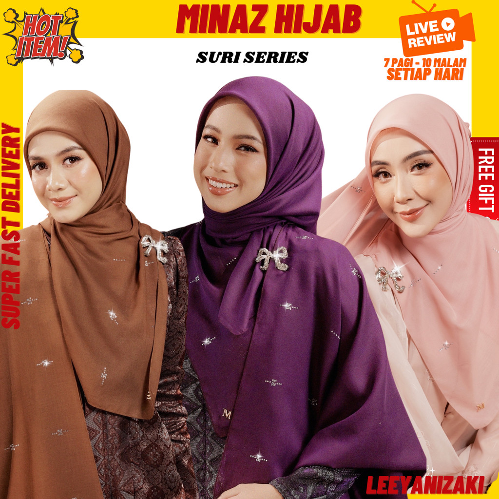 [NEW RELEASED] Minaz Hijab Suri Series Plain Bidang 45 Premium Cotton Voile | Shopee Malaysia