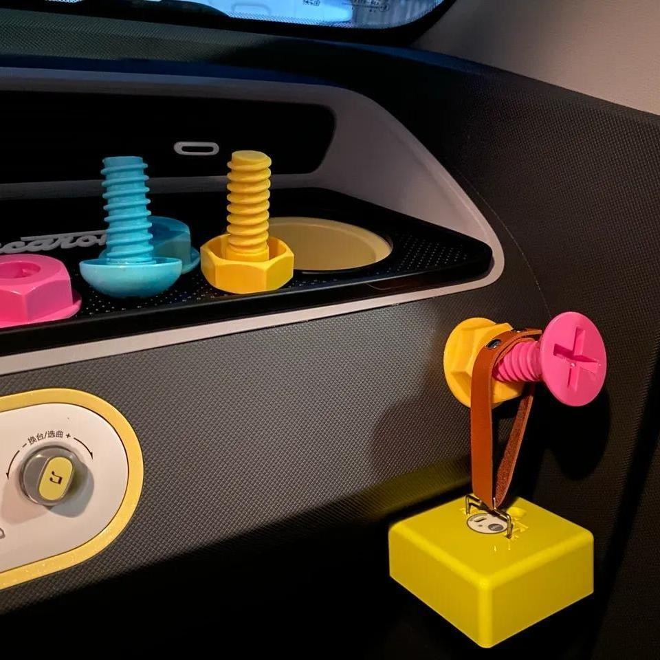 Car Hook Front Row Co-pilot Cartoon Screw Stick Wall Bag Storage ...