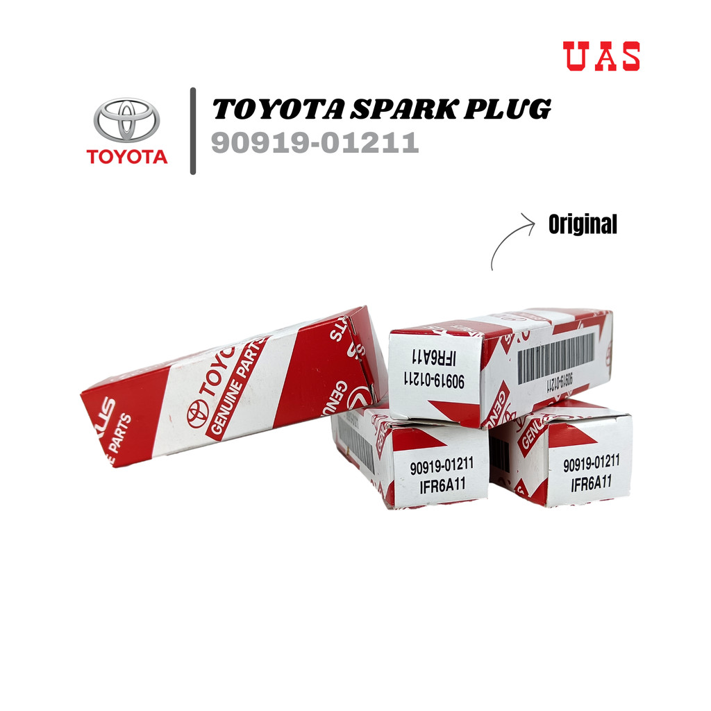 TOYOTA Spark Plug 90919-01211 (4pc) Applicable for Camry Harrier Land ...