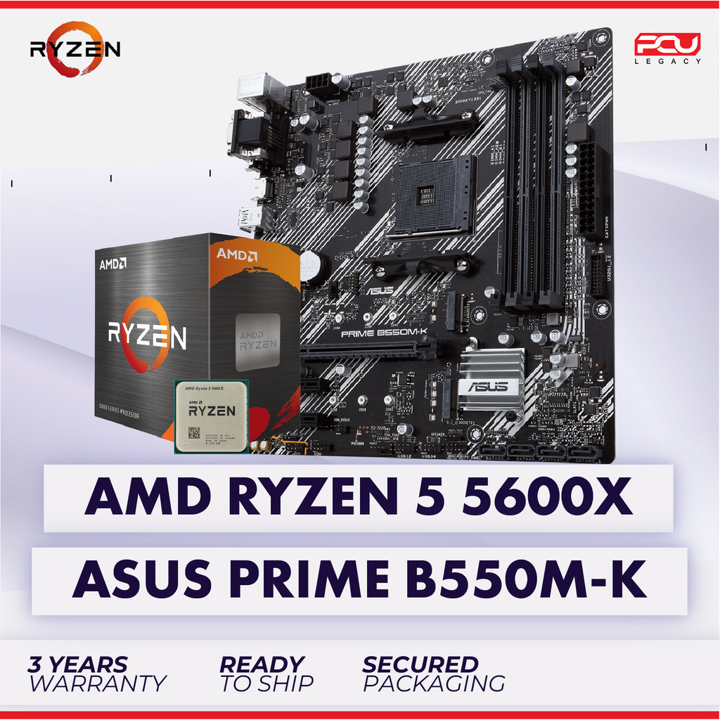AMD RYZEN 5 5600X AM4 PROCESSOR (3 YEARS WARRANTY) | Shopee Malaysia