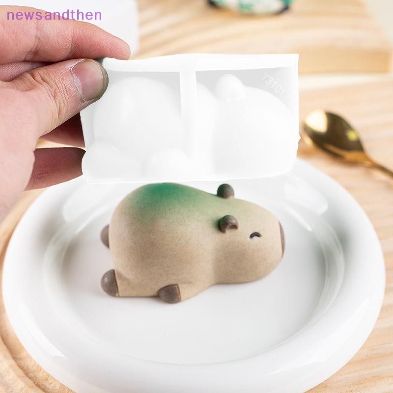 newsandthen Cute Capybara Pudding Mold Mousse Silicone Mold Custard ...