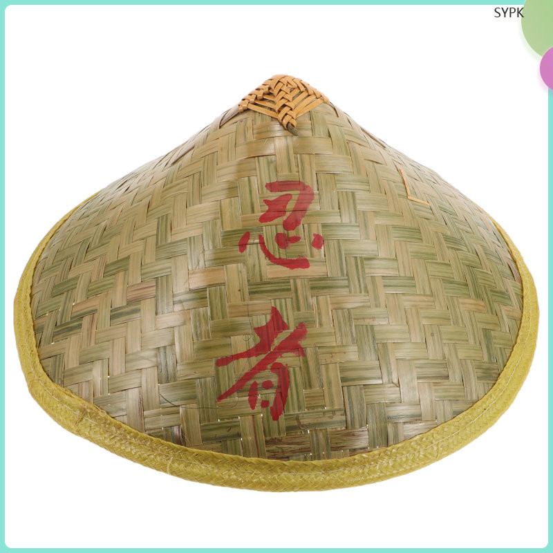 Oriental Party Hats Asian Conical Hats Handmade Bamboo Cosplay Cap ...