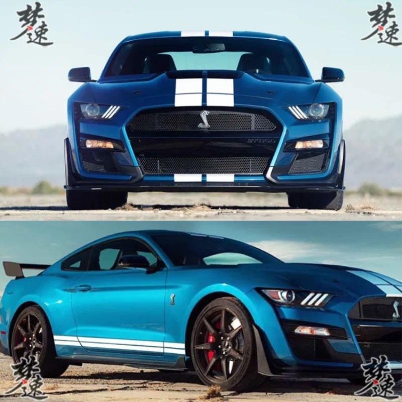 Car stickers FOR Ford Mustang personality racing car with parallel line ...