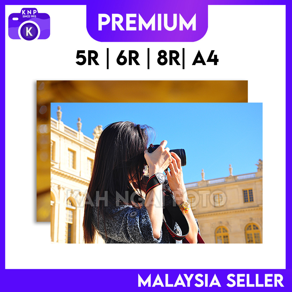 [ Premium ] 5R / 6R / 8R / A4 Size Photo Print | Cuci Gambar Murah High Quality | Shopee Malaysia