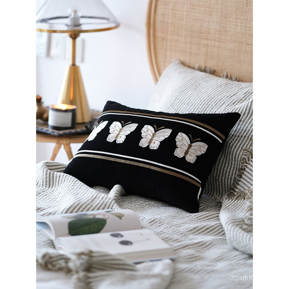 Slow Pinecone Original Gaya Vintage Bantal Sulaman Rama-rama Bantal ...