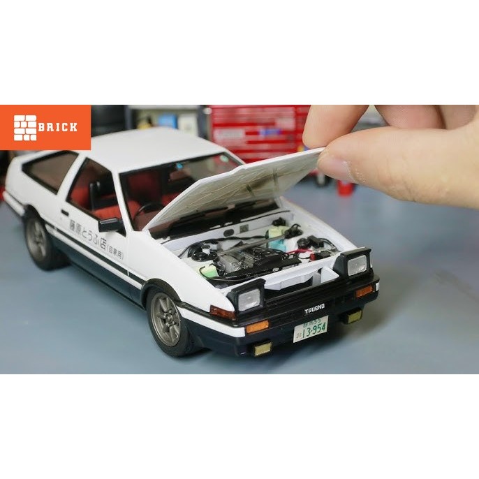 BrICK 1:35 C55018W C55018 Initial D Takumi Fujiwara Toyota Trueno AE86 ...