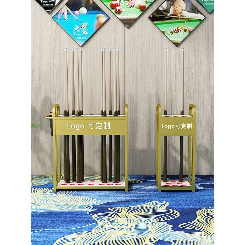 New Metal Billiard Cue Rack Supplies Cue Floor-standing Ball Rack ...