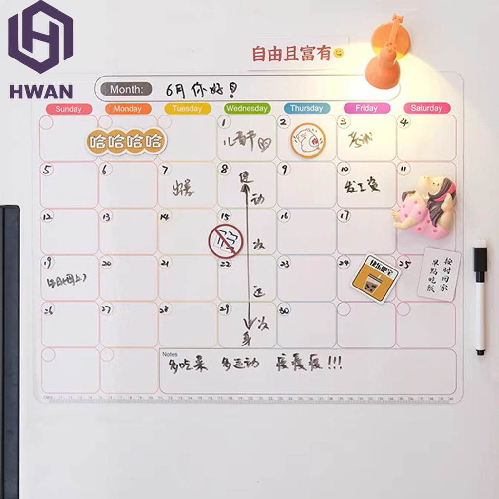 Refrigerator Magnetic Daily Weekly Monthly Planner Calendar ...