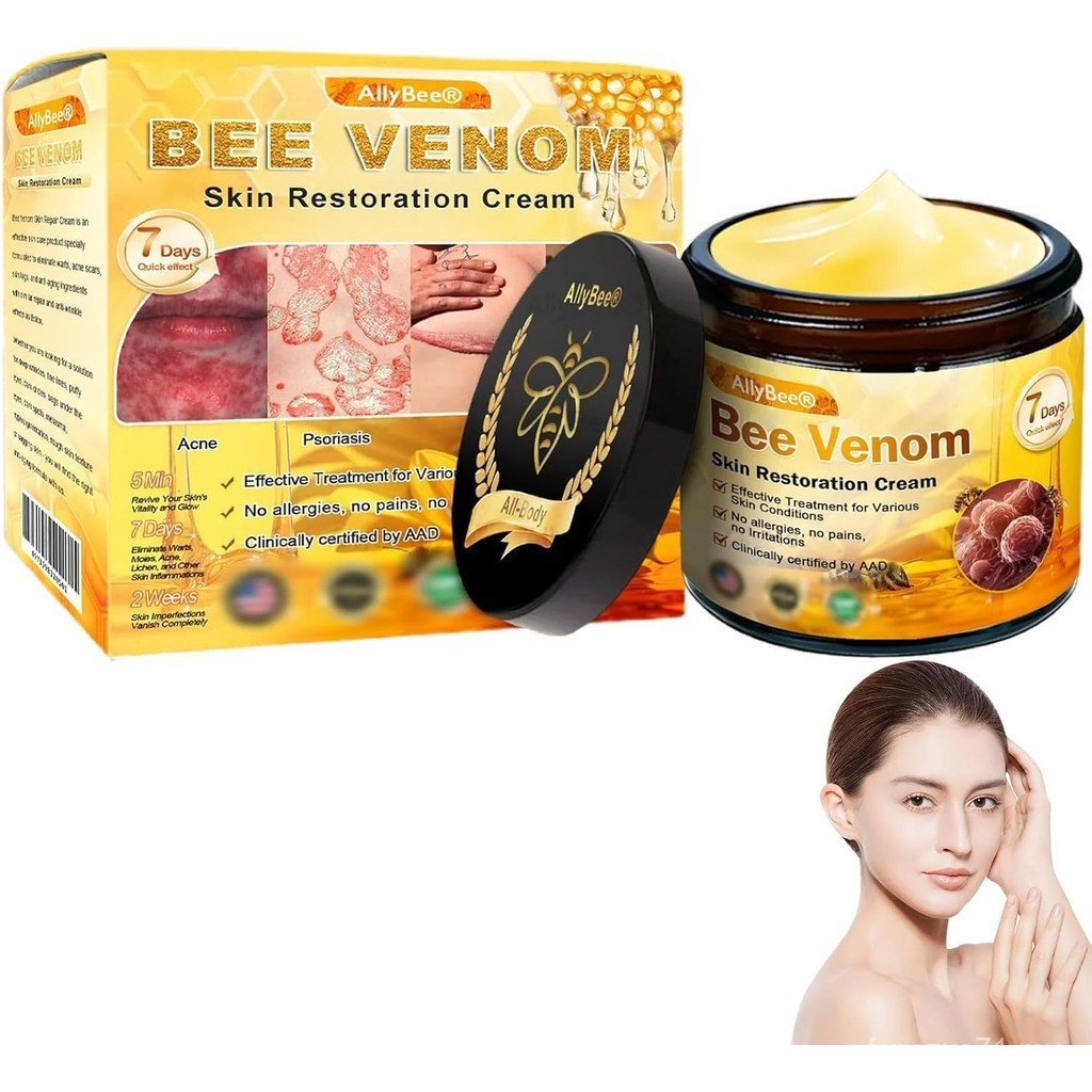 AllyBee Skin Treatment Cream, Professional Bee venom Skin Restoration ...