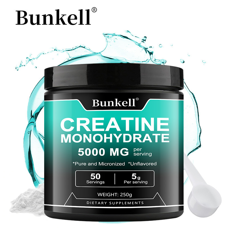 Bunkell Creatine Monohydrate Powder Builds Strength and Muscle Mass and ...
