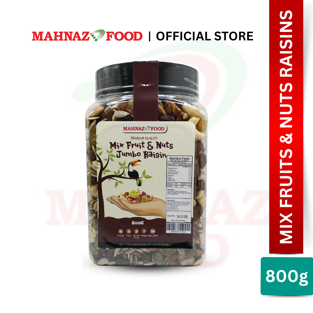 Mahnaz Food Mix Fruit And Nut Jumbo Raisin 800G | Shopee Malaysia