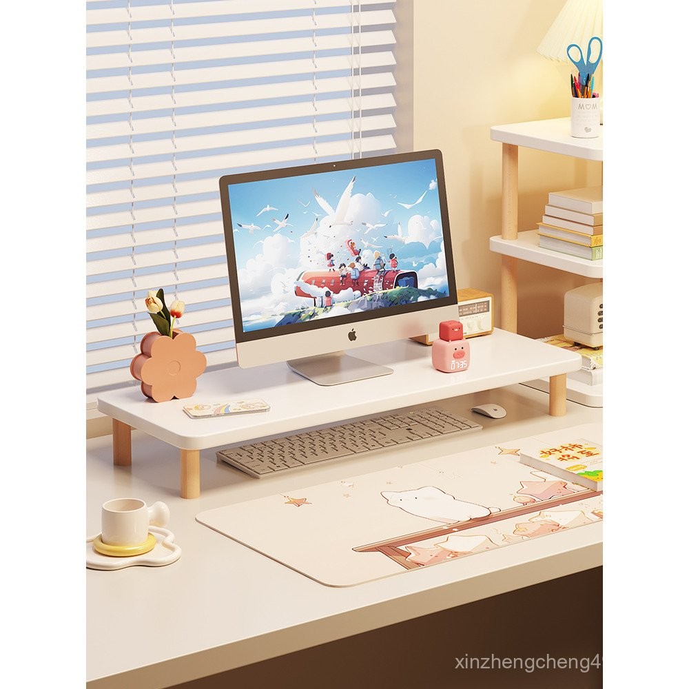 Desktop Computer Elevated Rack Office Desktop Creative Storage Rack ...
