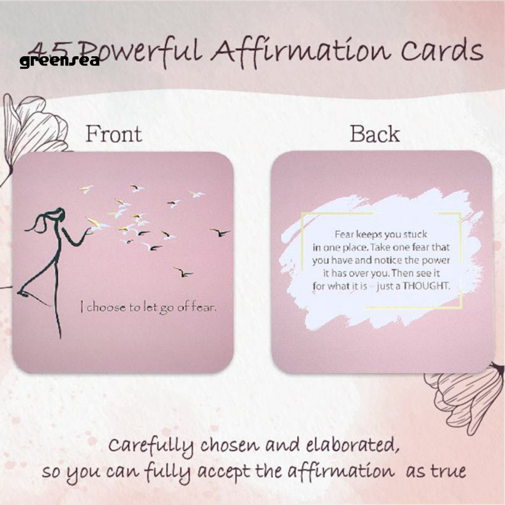 greensea| Positive Affirmation Cards for Mental Energy Affirmation Card ...