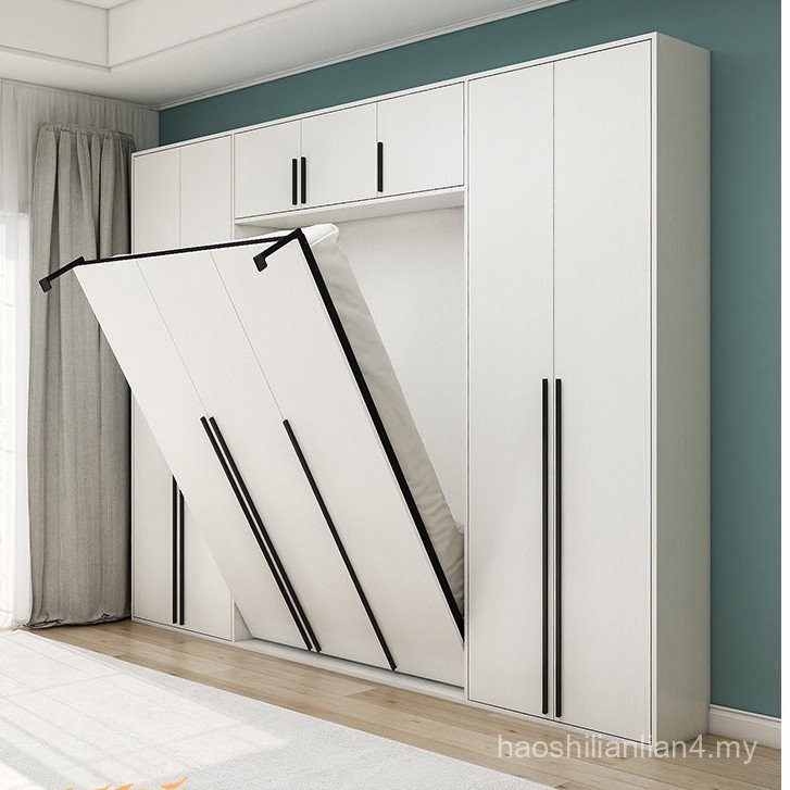 Invisible Bed Folding Bed Flip Hidden Bed Wall Bed Murphy Bed Wardrobe ...