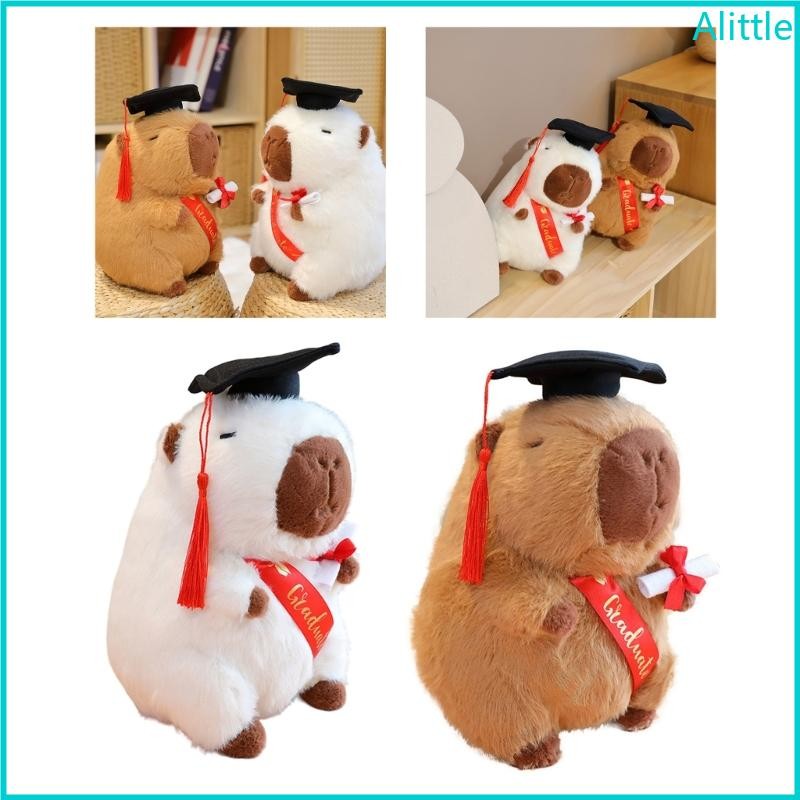 Alia Soft Plush Toy Graduation Capybara Doll Stuffed Animal Toy ...