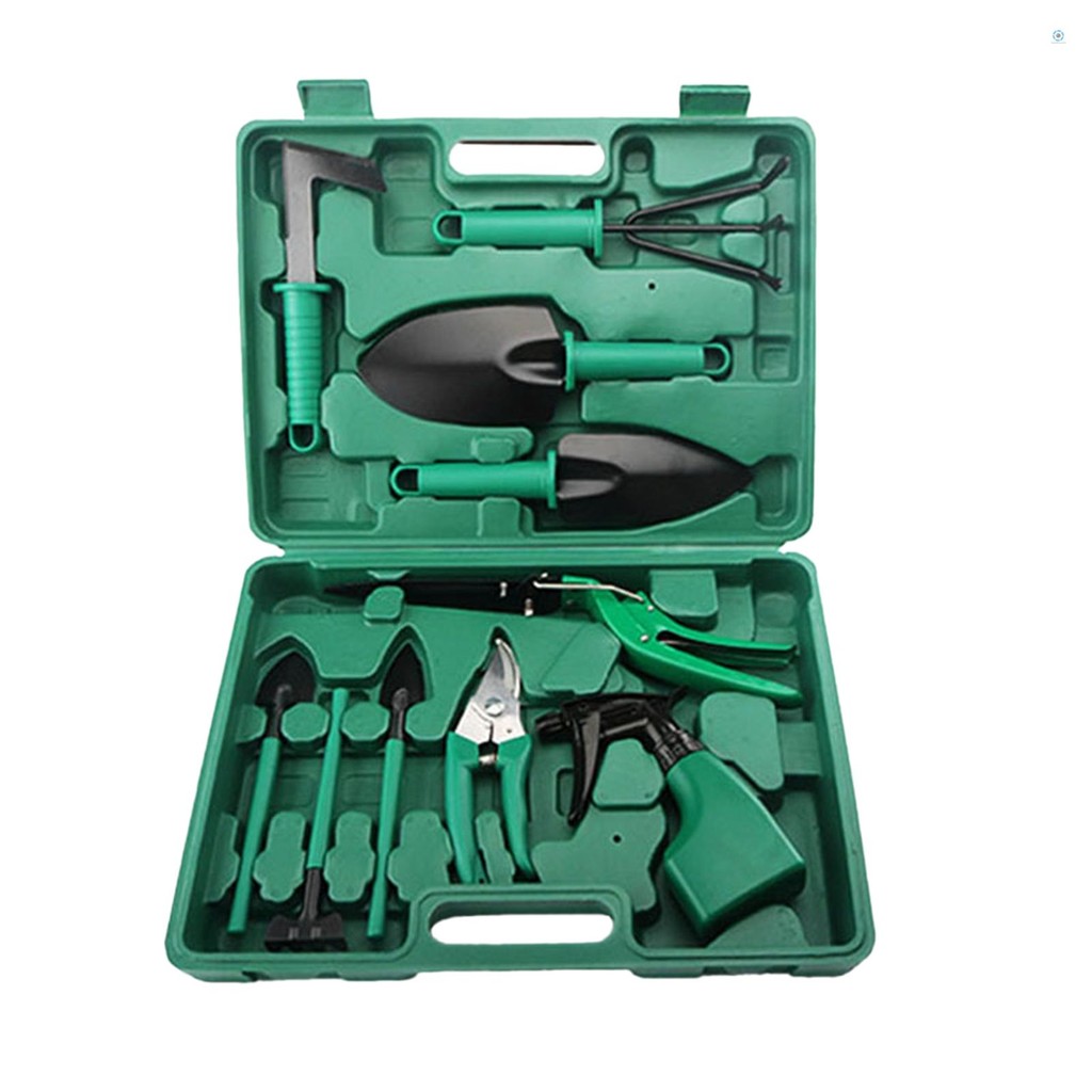 Garden Tool Set,10 PCS Gardening Tools Set with Carrying Case, High ...