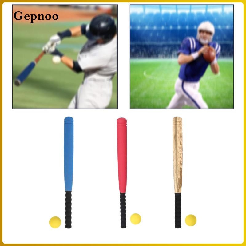 Gepnoo Baseball Bat and Ball, Kids Baseball Bat 21 inch Portable, Fun ...
