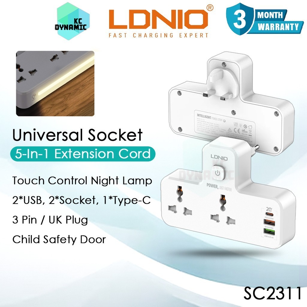 LDNIO SC2311 LDNIO Extension Power Socket Universal Extension Plug ...