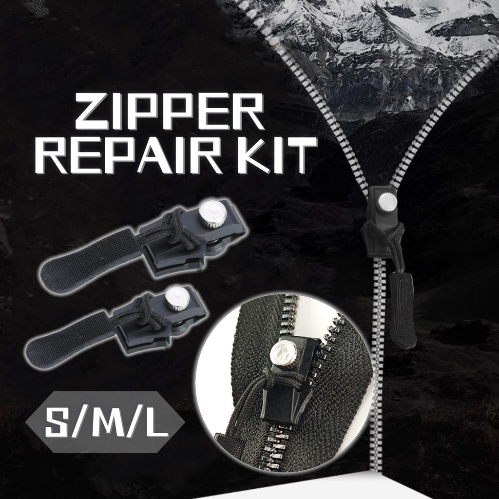 (1 PCS) Zipper Repair Kit DIY Zipper Head Replacement Zipper Slide ...