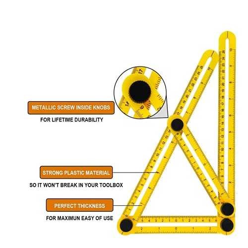 Primal EML Ruler 4 Corners Flexible Four Sided Corner Folding Ruler ...