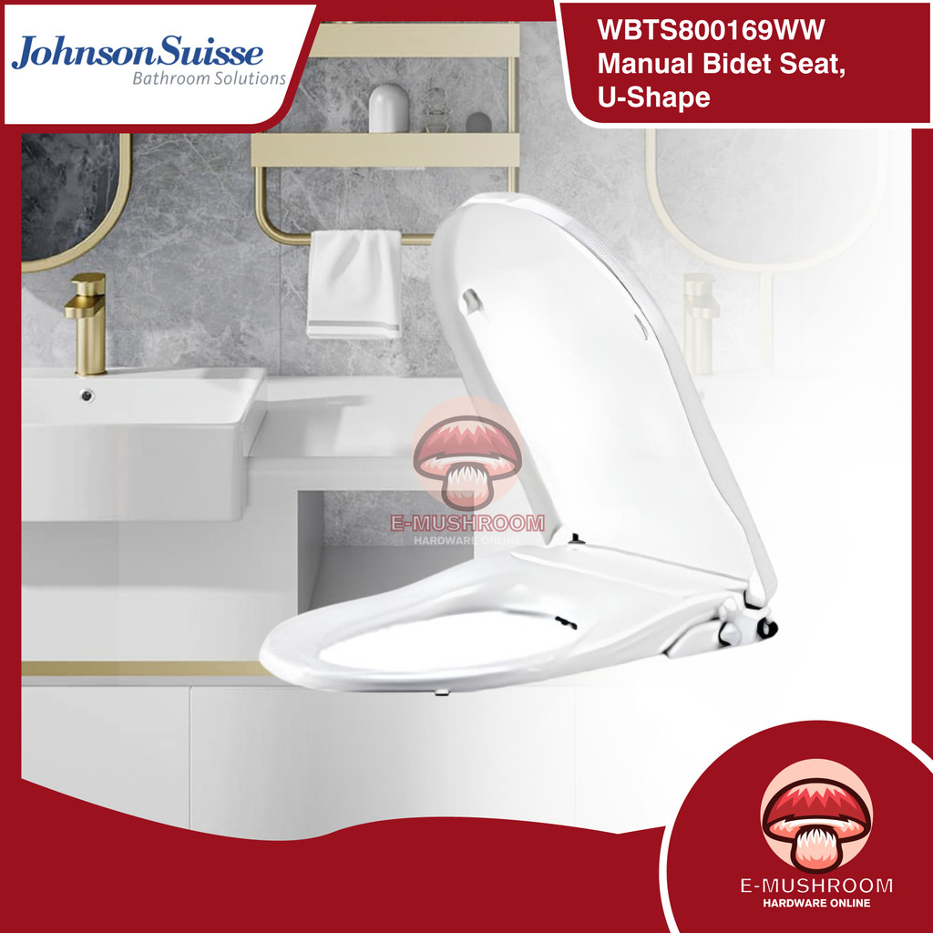 Johnson Suisse Manual Bidet Seat U Shape For Como / Ancona WC ...