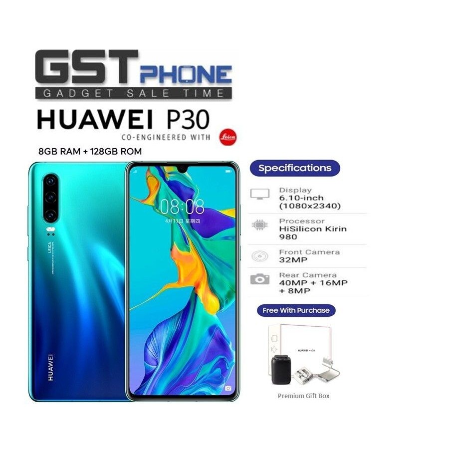 Huawei P30 8GB Ram+128GB Rom (Original Malaysia Set) With Premium Gift ...