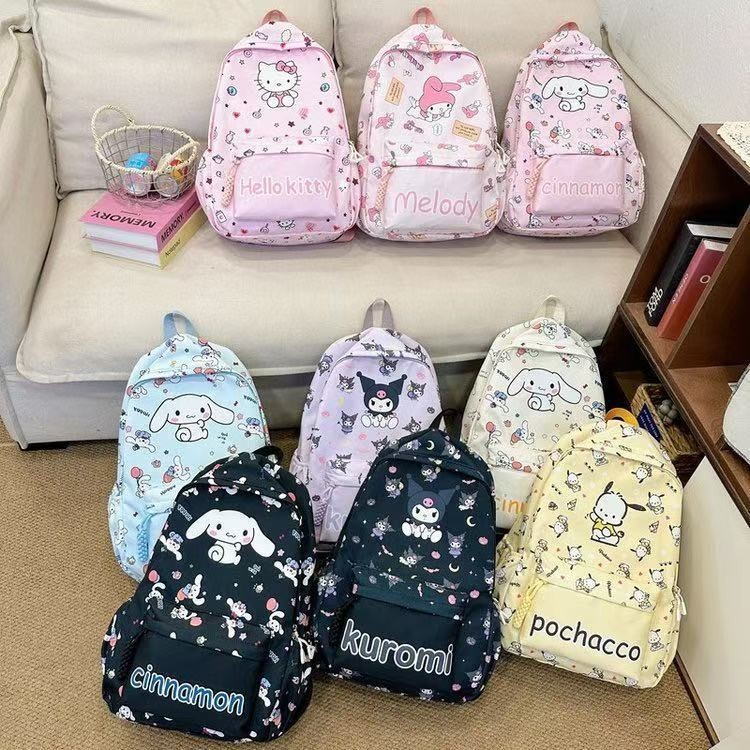 Sanrio Girl Kids Bag Kuromi Cinnamoroll Melody Backpack Sekolah School ...