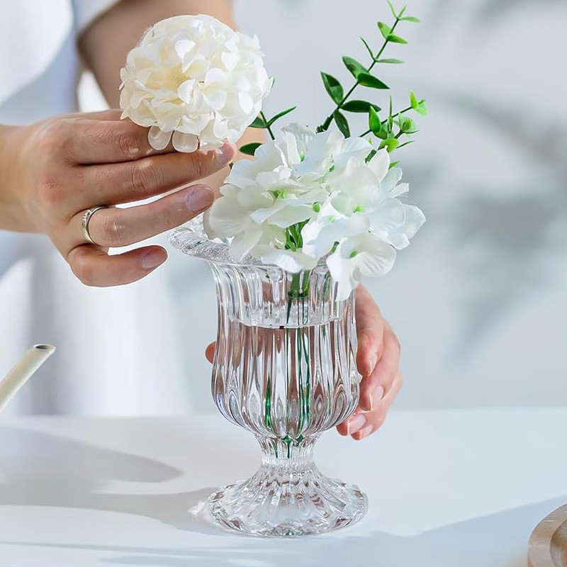 Roman Style Lamp Glass Vase Flower Arrangement Hydroponic Retro ...
