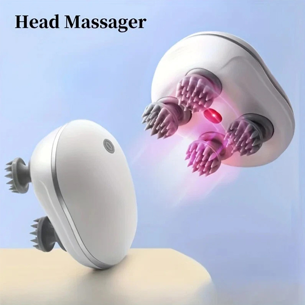 3D Electric Full Body Massager Head Massager Portable Electric Head ...
